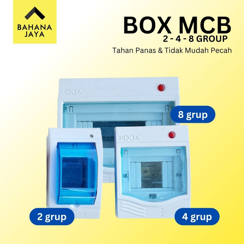 Mcb Box 2grup, 3 groups, 4 groups 8 groups IB OB Inbow Outbow with PREMIUM lights - READY MANADO ...