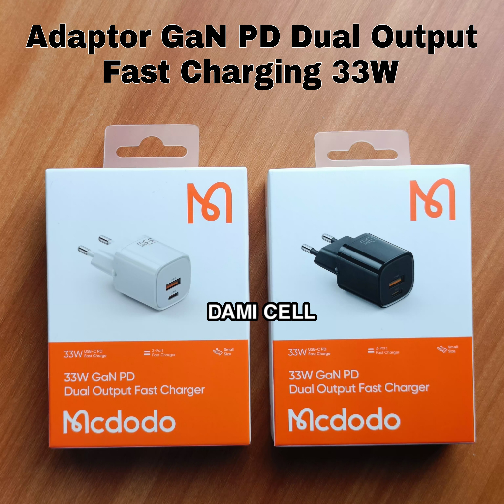 Mcdodo CH-015 Adapter GaN 33W PD+QC Dual Output USB A+USB C ORIGINAL | Shopee Philippines