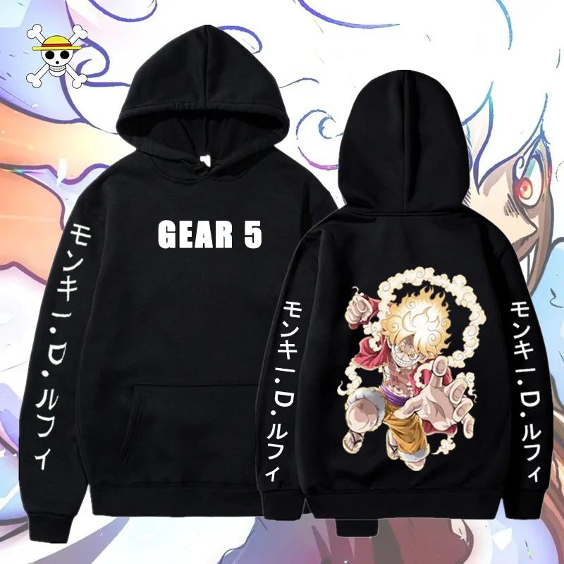 Luffy Gear 5 Anime Hoodie One Piece Adult Hoodie Luffy Mugiwara One ...