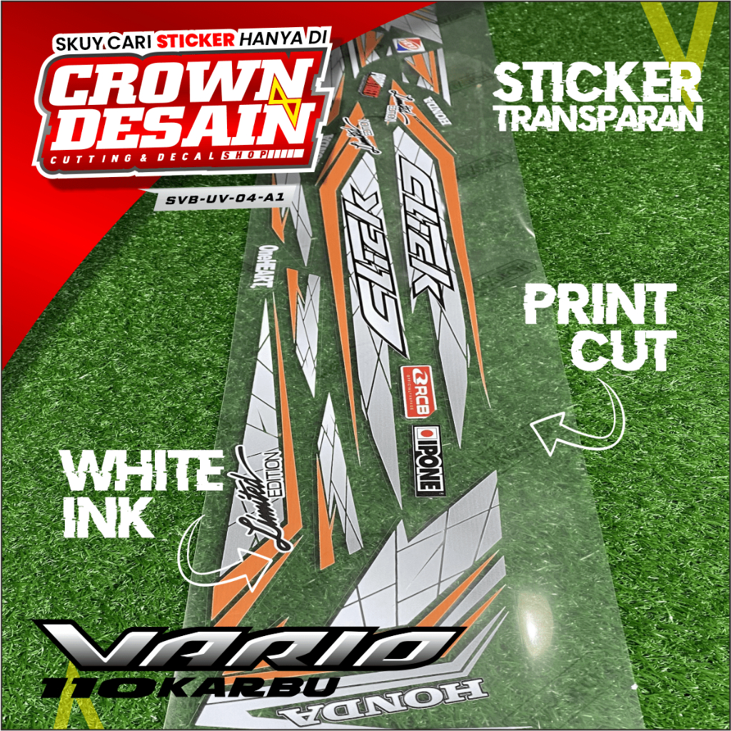Custom CLICK Vario 110 Karbu Transparent Striping - Vario 110 Karbu ...