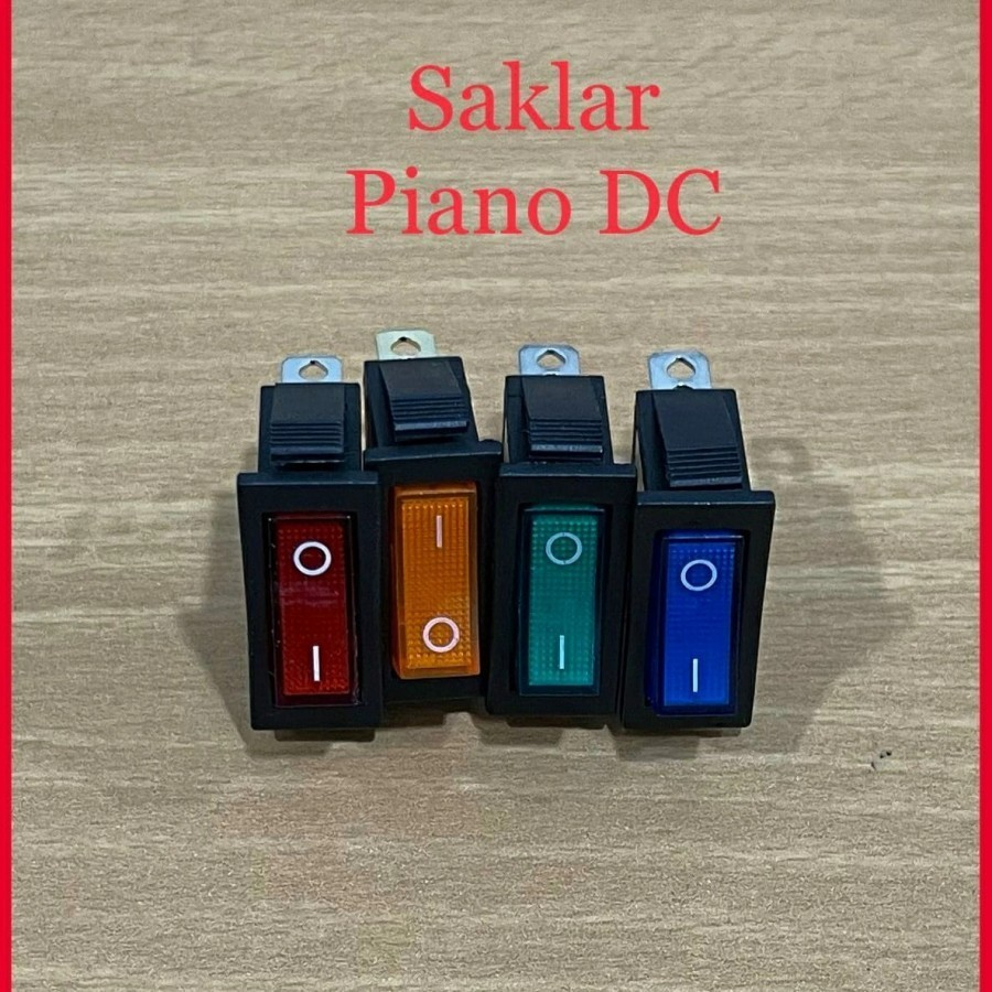 TOMBOL Piano Switch ON / OFF Switch Button With LED-12V / Piano Switch ...