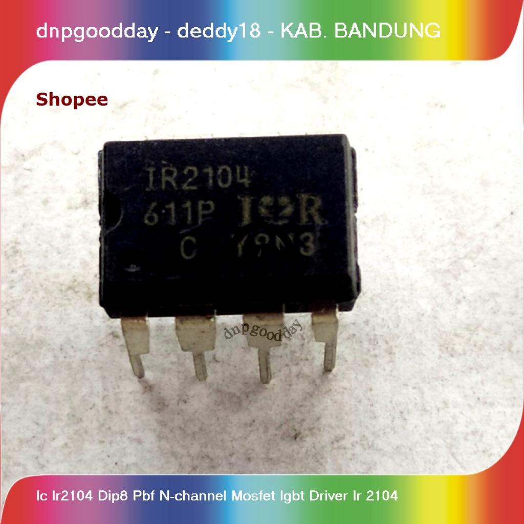 Ic ir2104 dip8 pbf n-channel mosfet igbt driver ir 2104 | Shopee ...