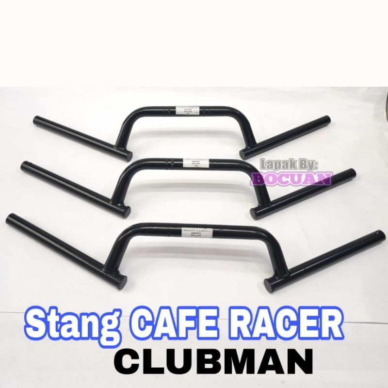 HITAM Clubman cafe racer Handlebar w175 xsr155 motobi 152 custom Black ...