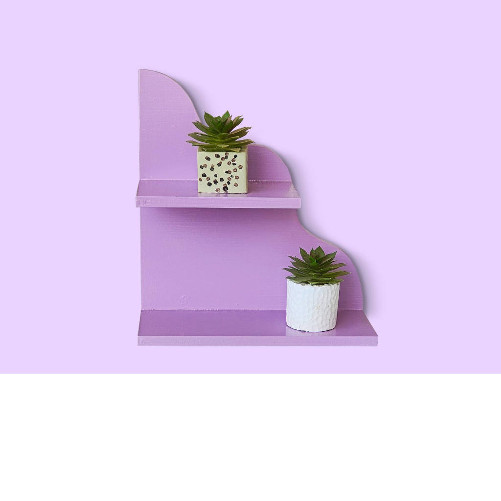 Shabby Cute Unique Aesthetic Wall Shelf Stand Model Wall Shelf ...