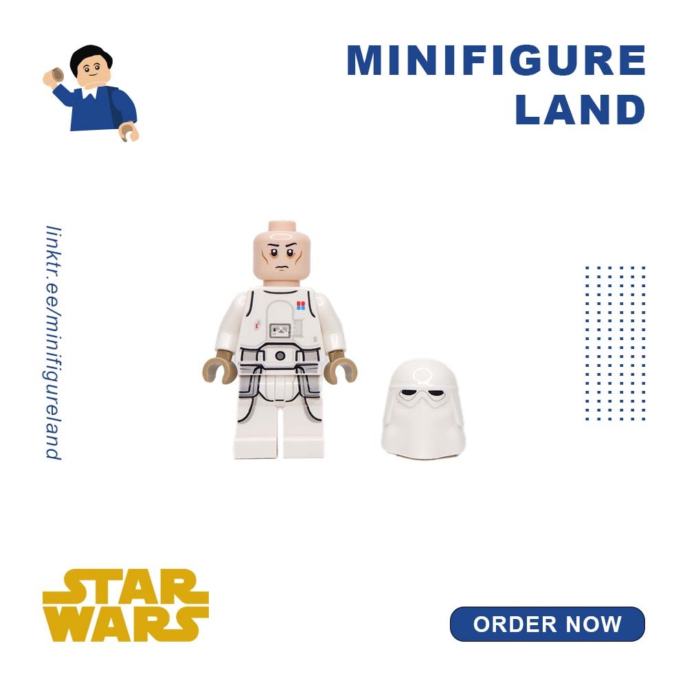 Lego Star Wars - Snowtrooper Commander, Printed Legs, Dark Tan Hands ...