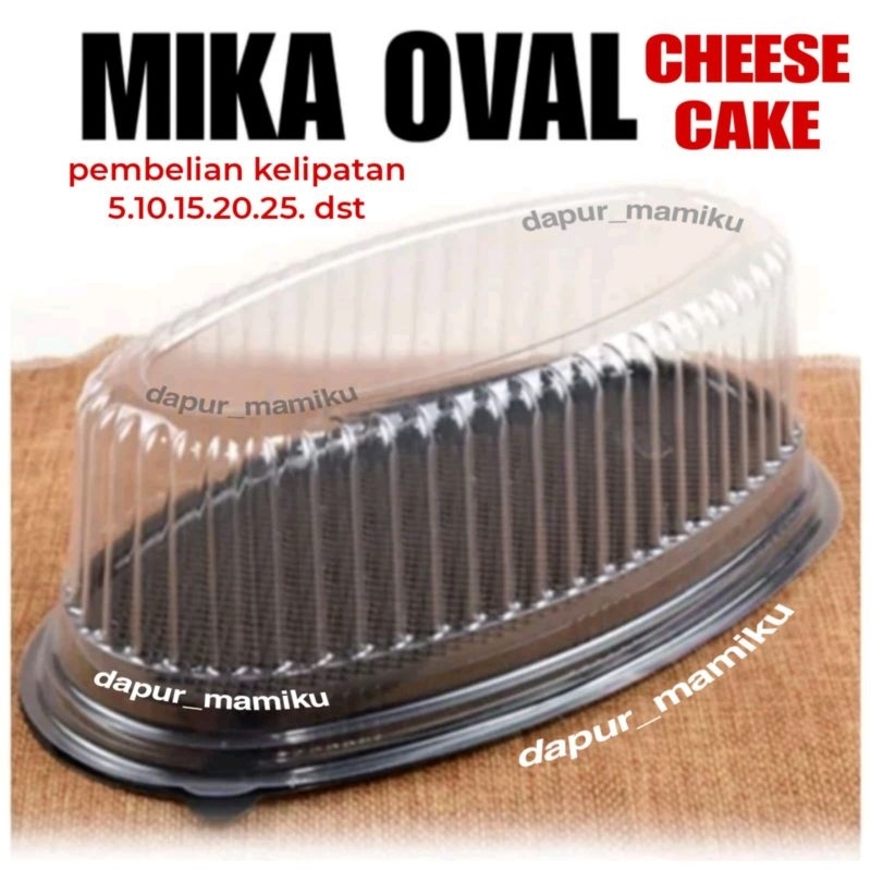 Dapurmami Mika oval Cheese Cake brownies oval Cake Lapis bento brownies ...