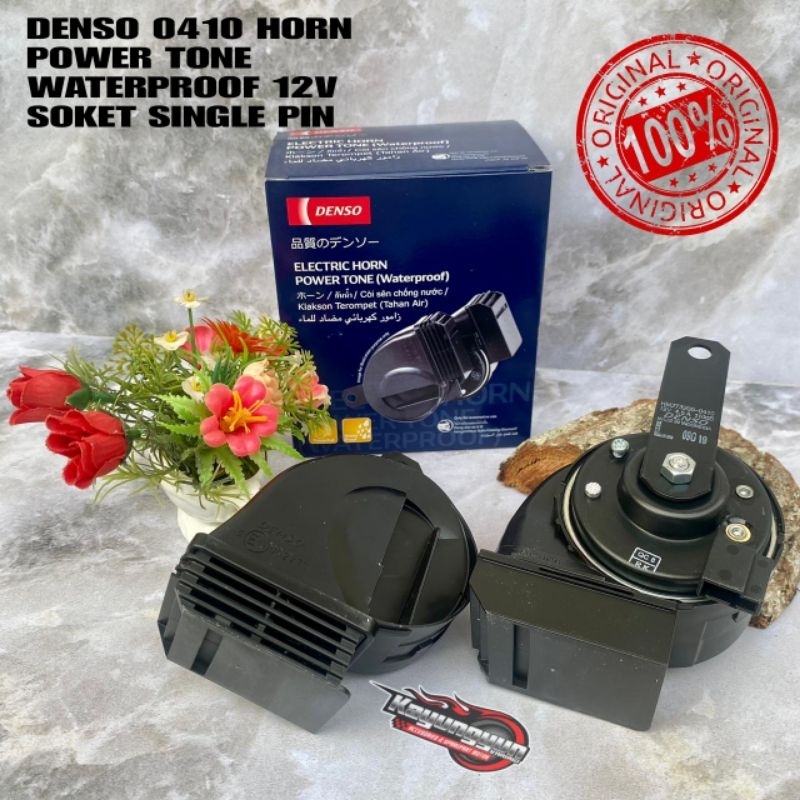 Denso Conch Horn WATERPROOF 12V ORIGINAL Socket SINGLE PIN PNP Car ...