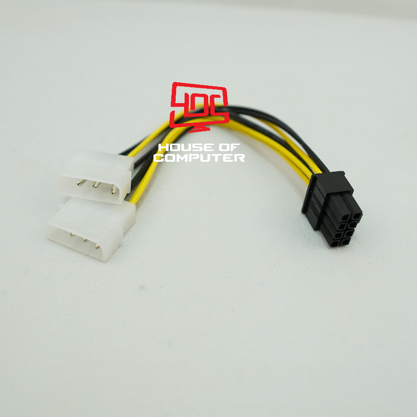 VGA power cable 2 molex to 8 pin | Shopee Philippines