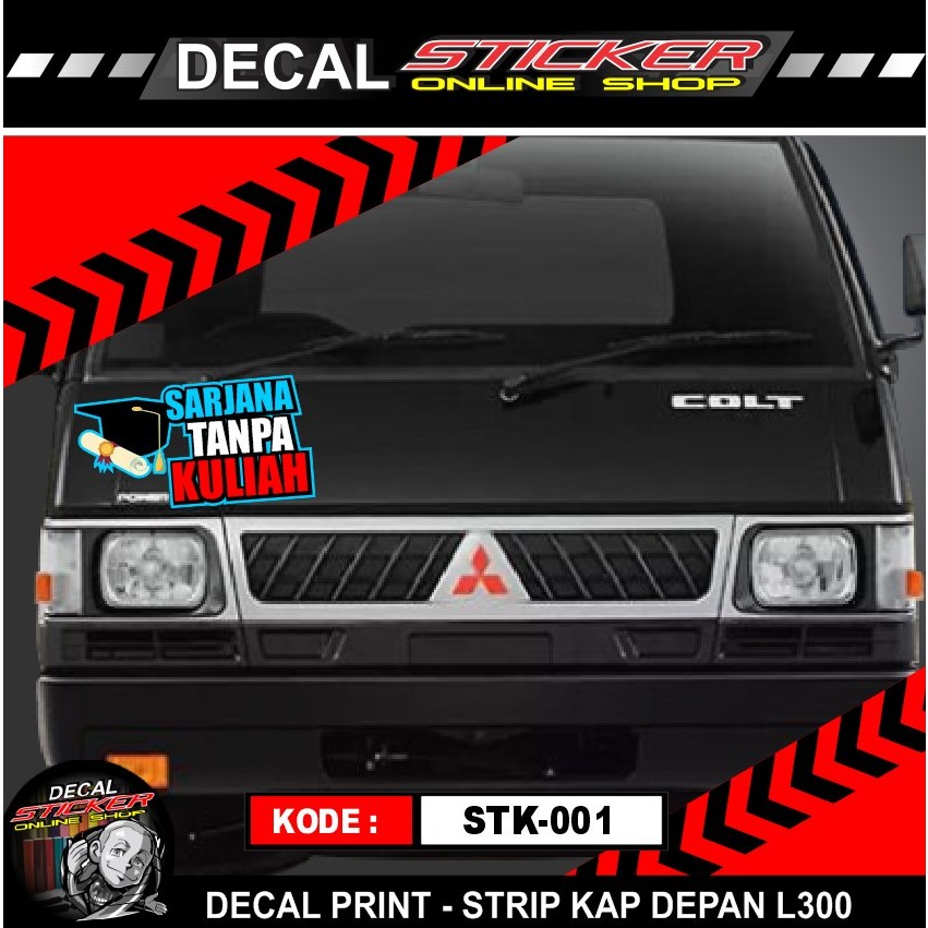 Front HOOD STRIP STICKER L300 CUSTOM WORDS | Shopee Philippines