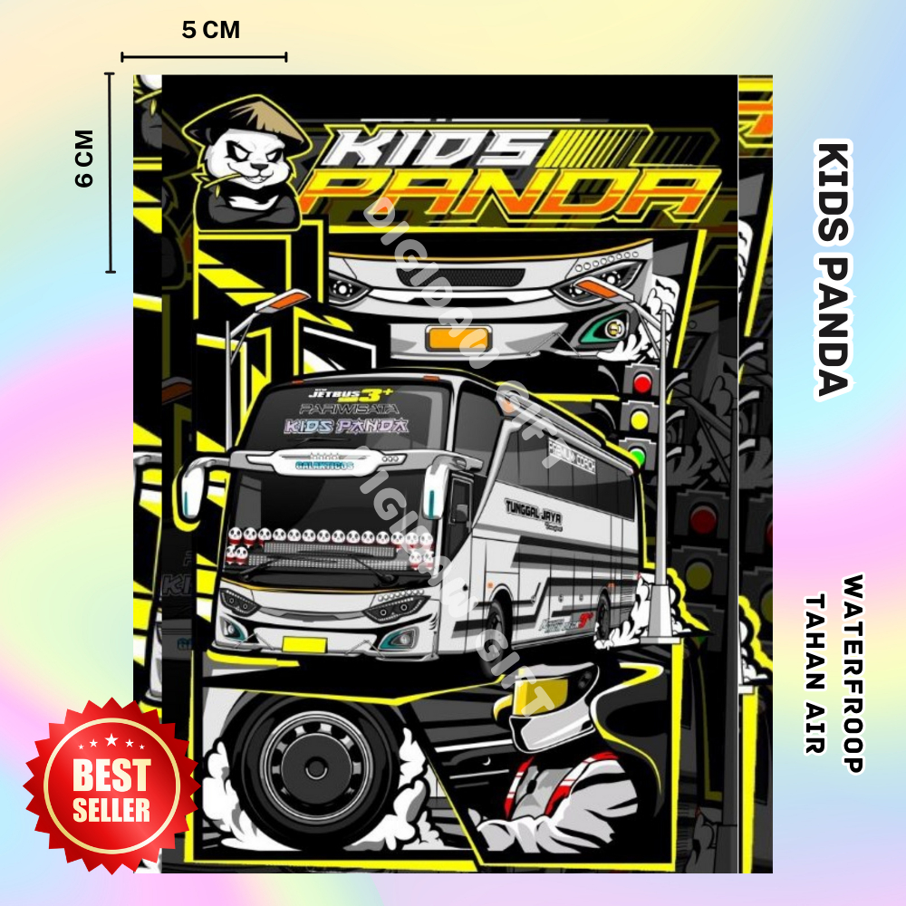 Large HOLOGRAM LARGE BASURI BUS STICKER 6X7CM GLOSSY RAINBOW HOLOGRAM ...