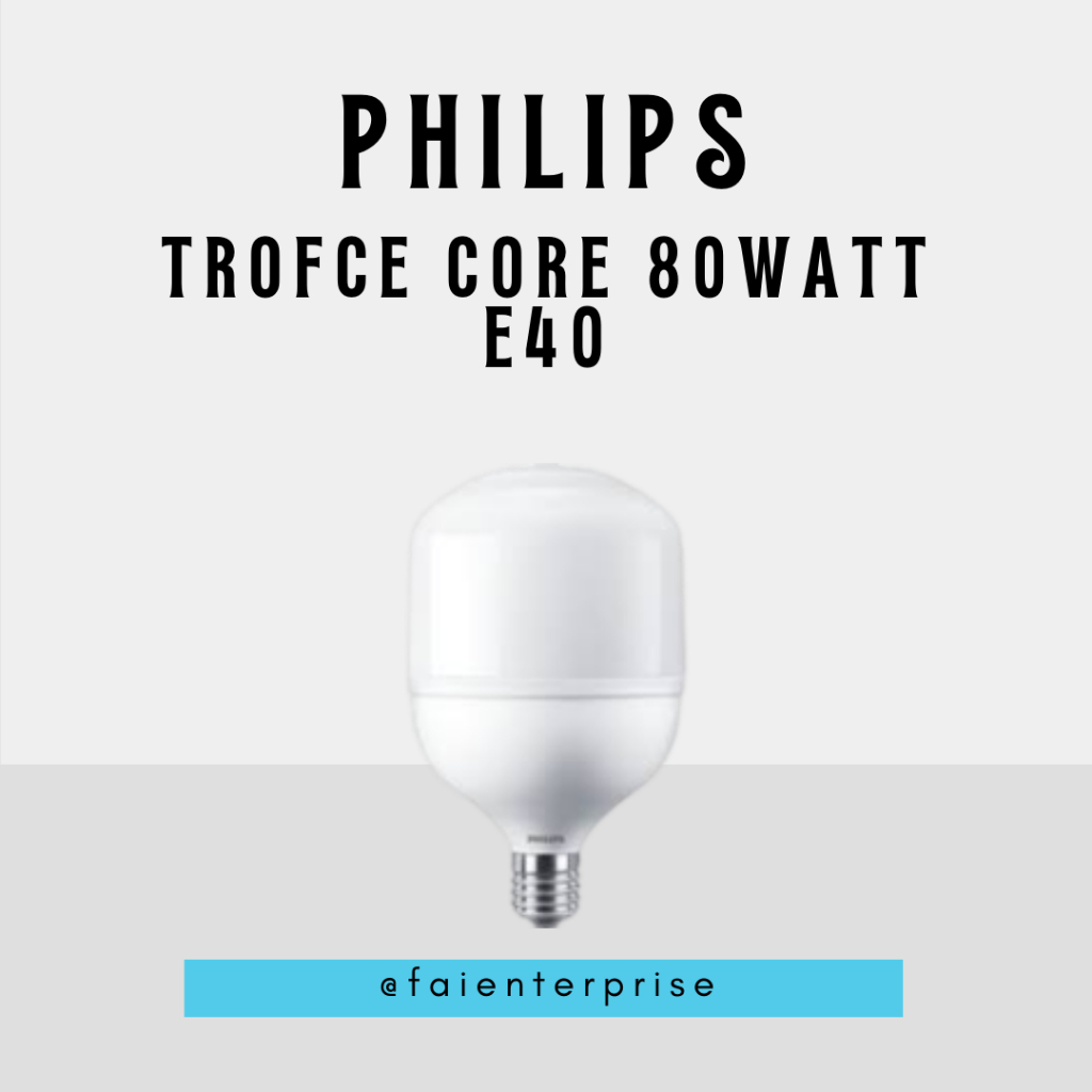 Philips LED Bulb Jumbo TForce Core HB 80 Watt E40 | Shopee Philippines