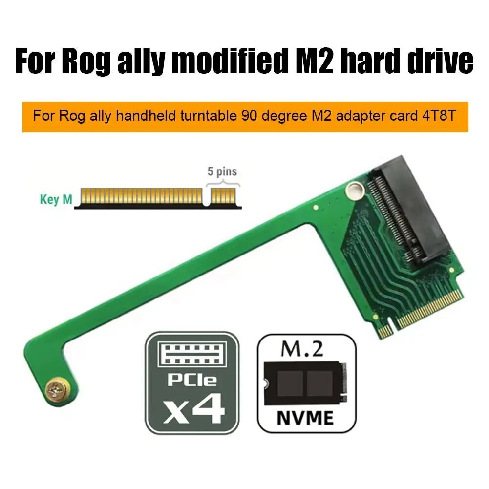 SSD NVMe Extension M.2 2230 to M2 2280 Converter for ASUS Rog Ally Z1 ...