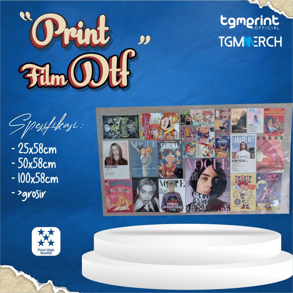 Tgm MERCH - Print Meter DTF Film | Full Color | Shopee Philippines