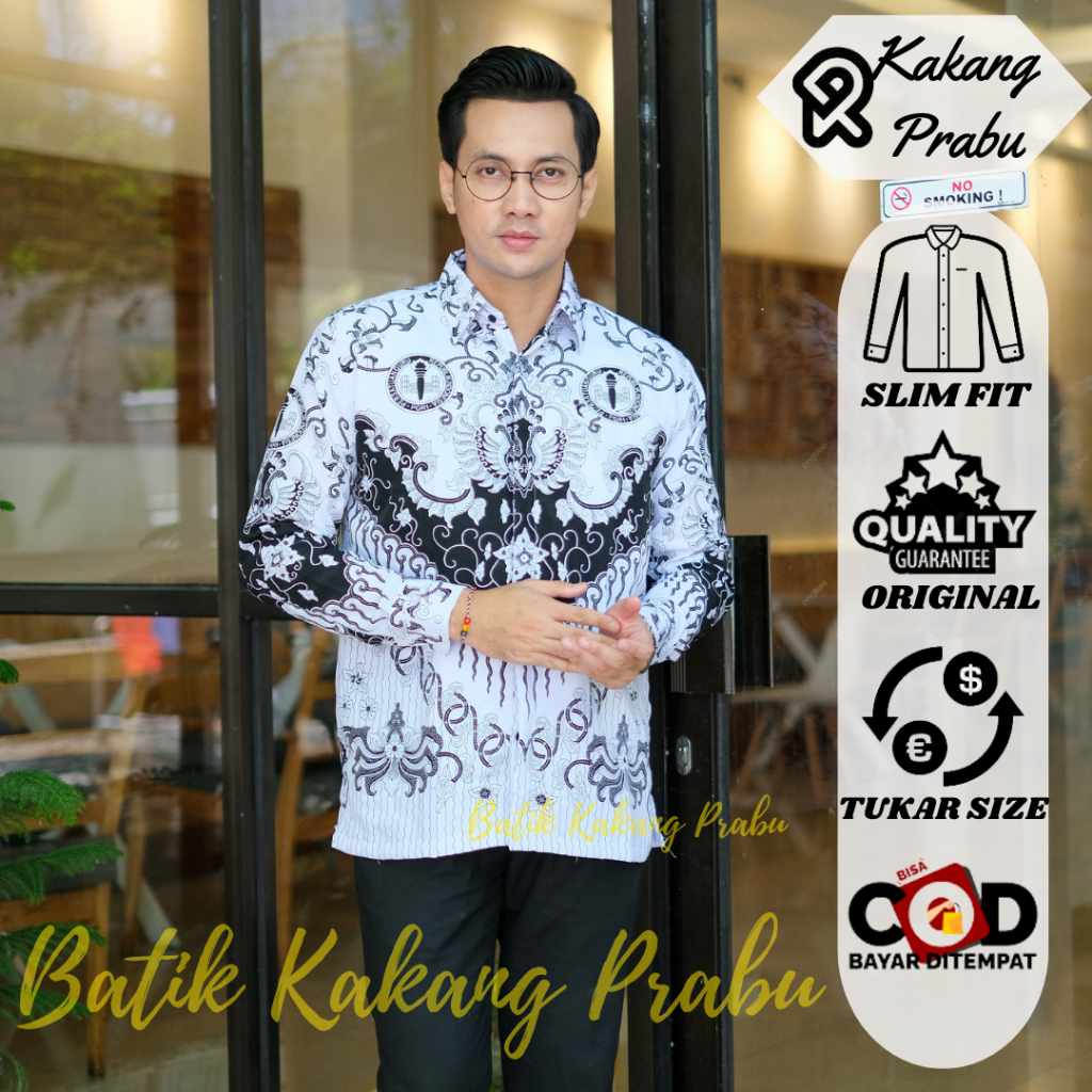 Pgri Teacher's Batik Clothes/ Asn Batik PGRI Men's Batik kusuma Nation ...