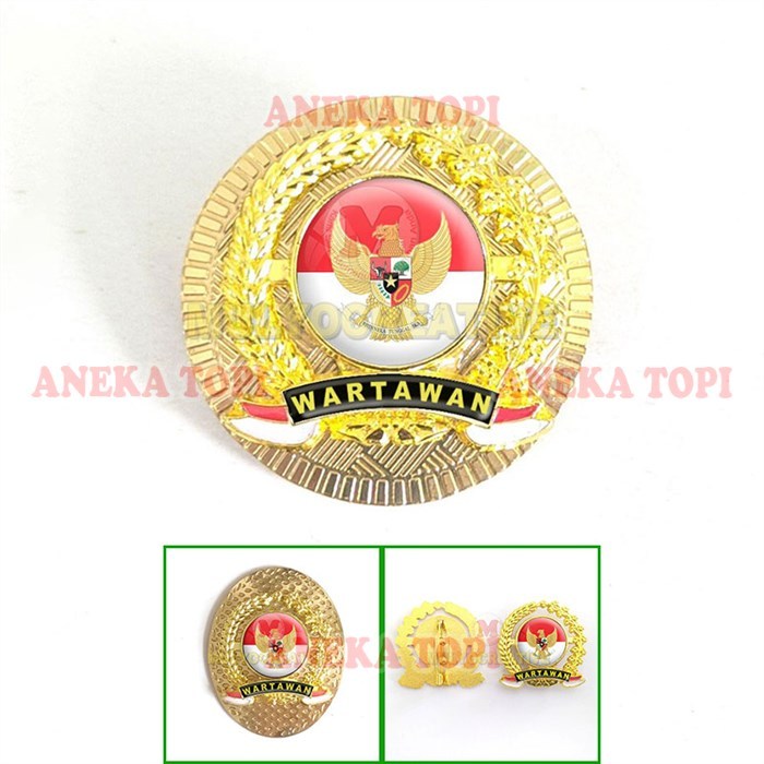 Journalist Pin, Journalist Brooch, Garuda Indonesia Logo, Rice Cotton ...