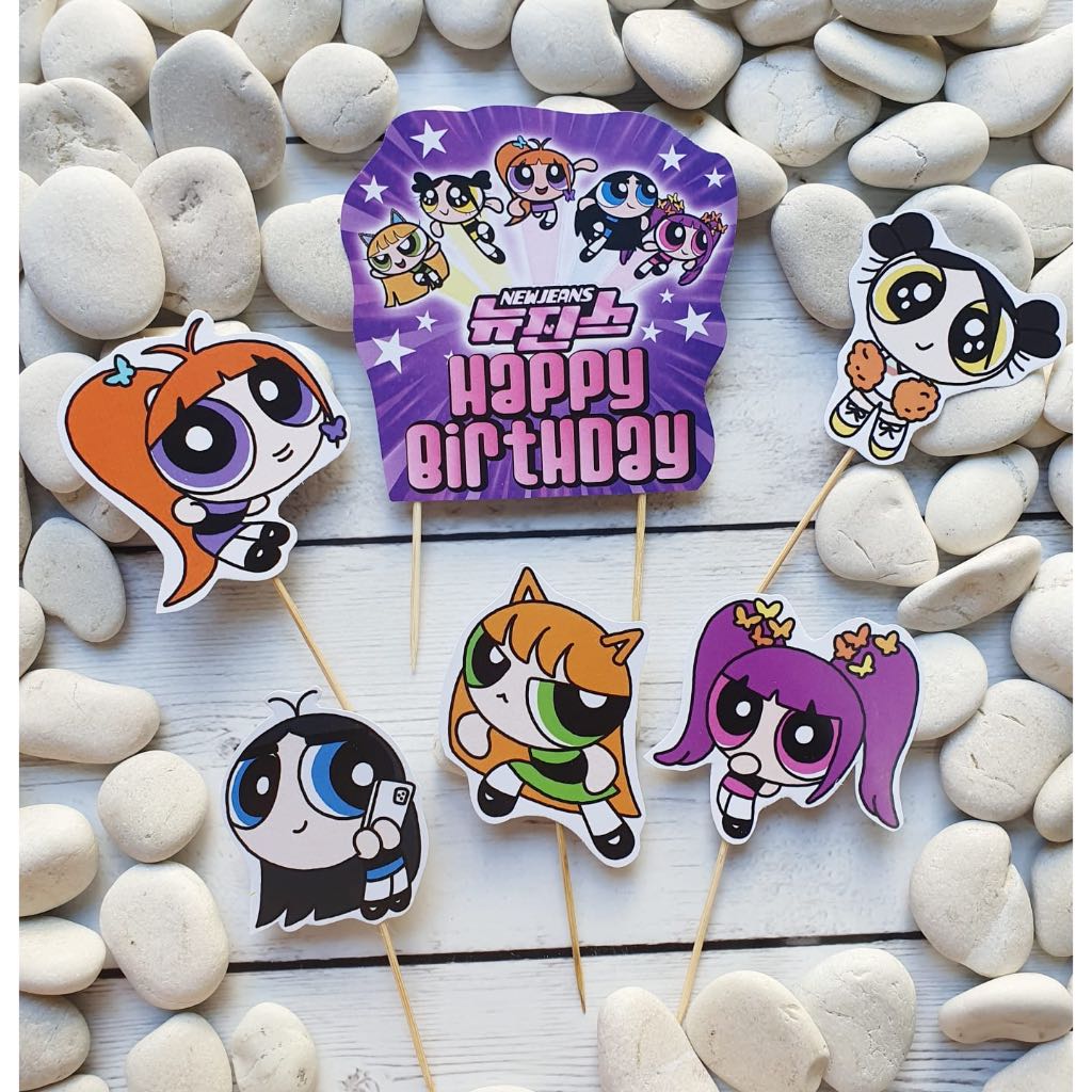 K-Pop New Jeans Cake Topper (6pcs) | Shopee Philippines