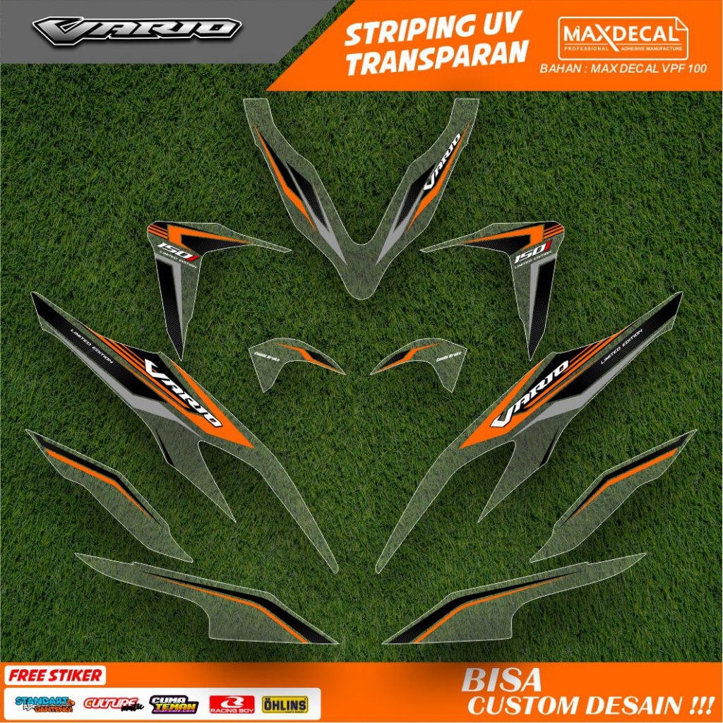 Transparent STRIPING VARIO FACELIFT LIS STICKER UV ALL NEW VARIO SEMI ...