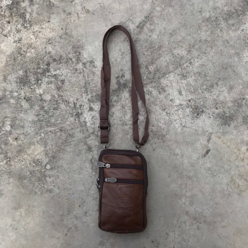 Genuine Leather KULAS Sling bag by NOM 1997 original | Genuine Leather ...