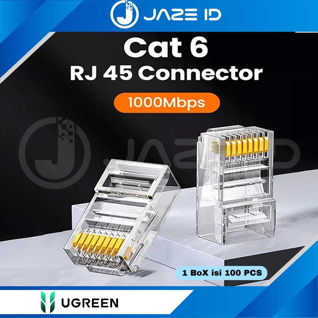 Ugreen RJ45 Cat6 UTP Modular Connector Gigabit Jack Plug Paint ...