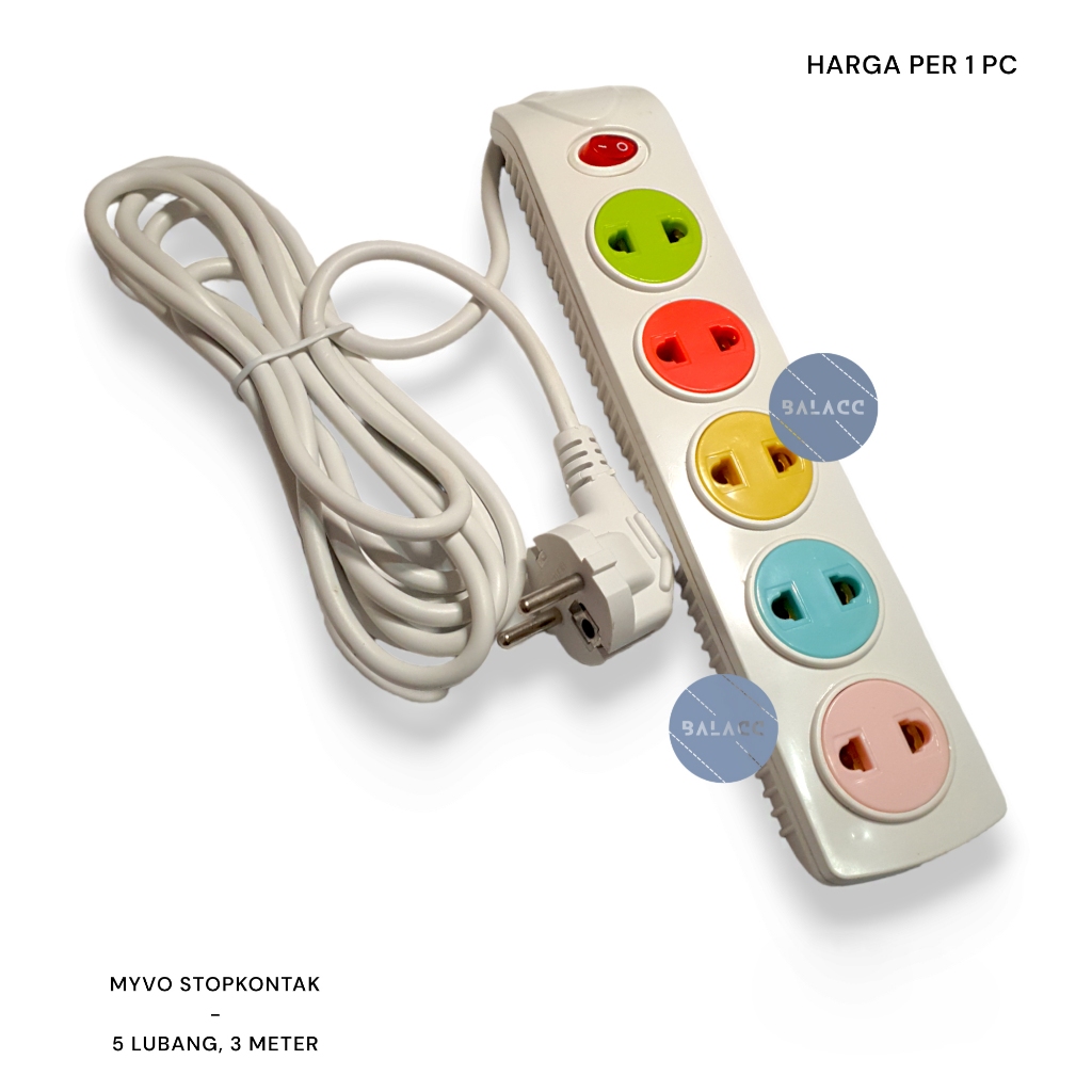 MYVO 5 Hole 3 Meter Socket SNI 5 Hole Socket | Shopee Philippines