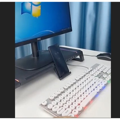 Waterproof Laptop Monitor Stand with 4 USB Ports and HP Light Stand ...