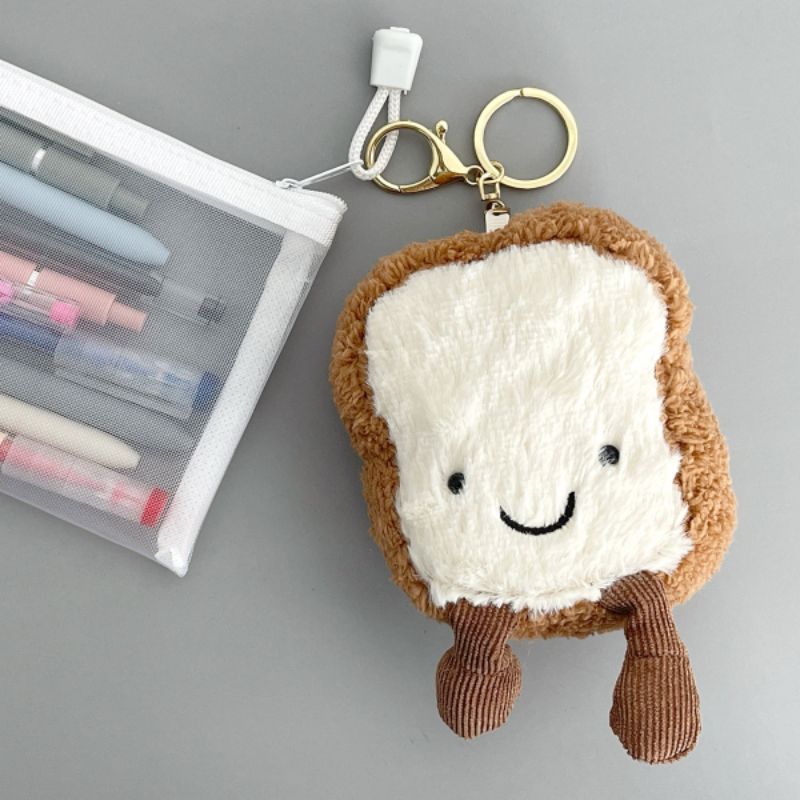 GANTUNGAN Jellycat Bread Keychain GANCI Doll/Amuseable Bag Charm Toast ...