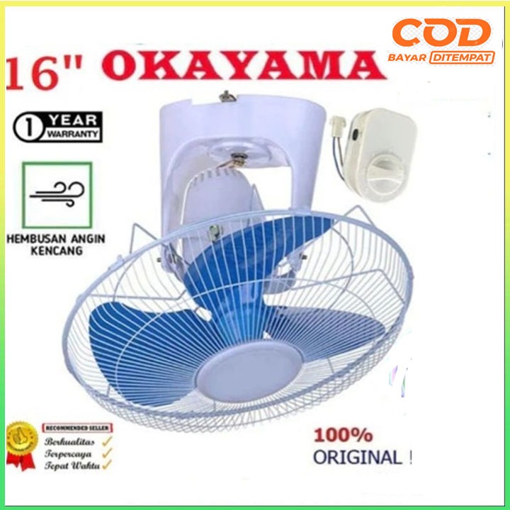 Sogo-okayama 1602-1655 - Okayama 16" Ceiling Fan/Auto Fan ori Best ori ...