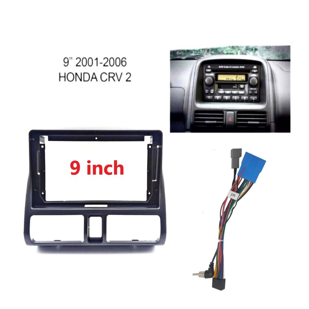 Frame 9 inch Honda CRV Gen 2 2001 - 2007 Head Unit Panel | Shopee ...