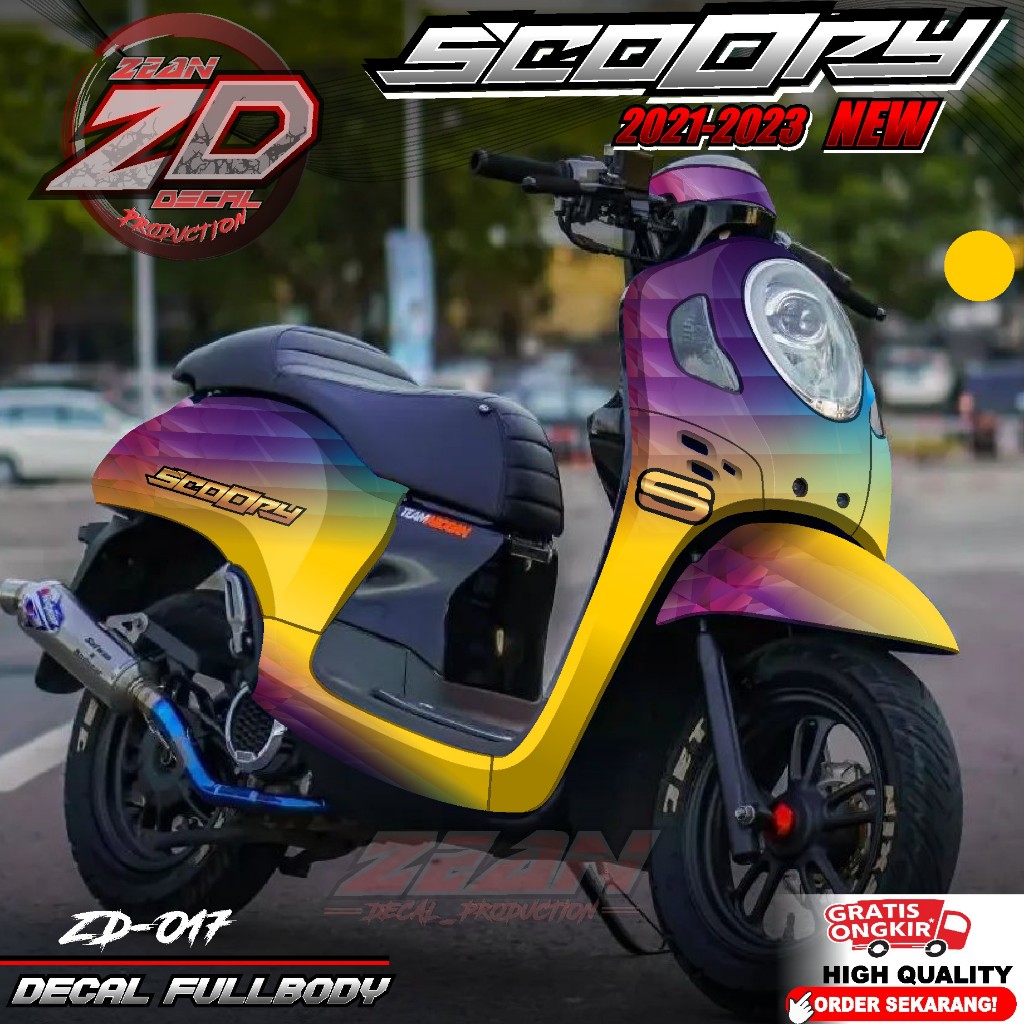Latest Scoopy Motorcycle Decal Sticker New 2021 2022 2023 2024 Full ...