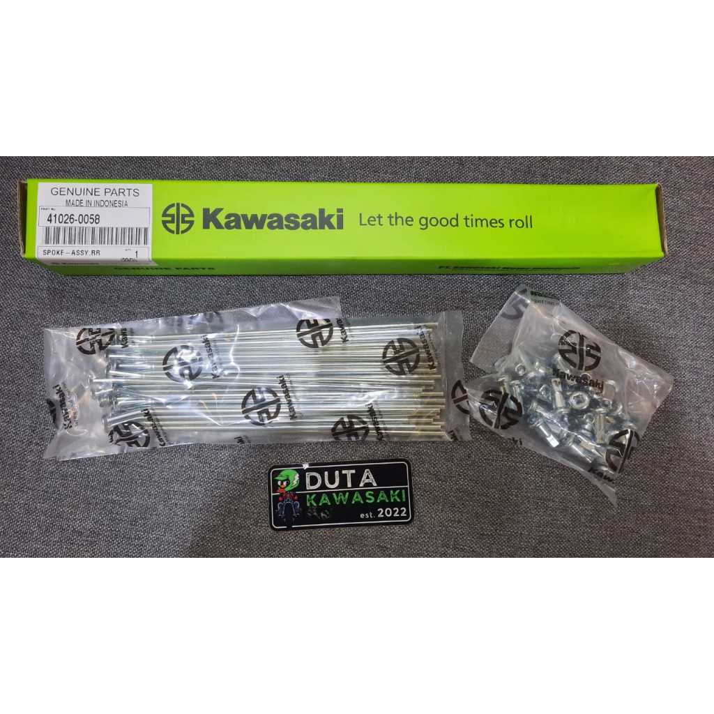 Rear Hole Spoke Spokes 28 Ring 16 KLX 150 Original Kawasaki 41026-0058 ...