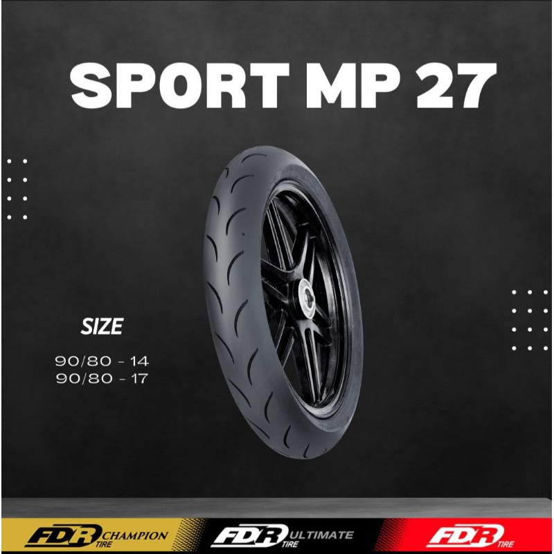 TIRE FDR MP 27 90/80 RING 14 RACE COMPOUND | Shopee Philippines
