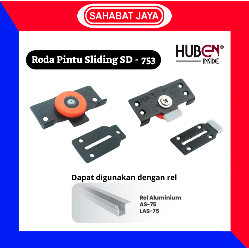 Huben Sliding Door Wheels SD 753 | Shopee Philippines