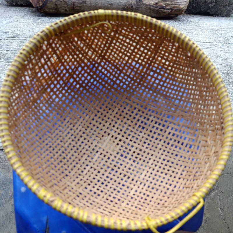 Bamboo vegetable washing bamboo strainer 23 cm, 25 cm, 26 cm | Shopee ...