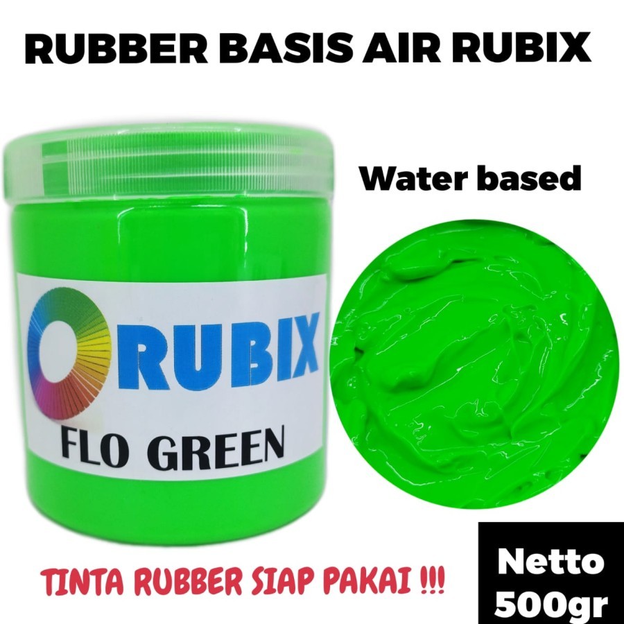 RUBBER GL SCREEN PRINTING PAINT ACRYLIC PAINT FLO GREEN COLOR 500GR ...