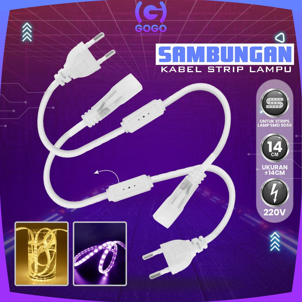 GOGO-C884 Socket Light Strip Plug 5050 220V Led Strip Hose Light ...