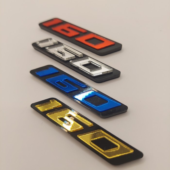 Acrylic 160 emblem acrylic beat vario scoopy 160 embossed emblem ...