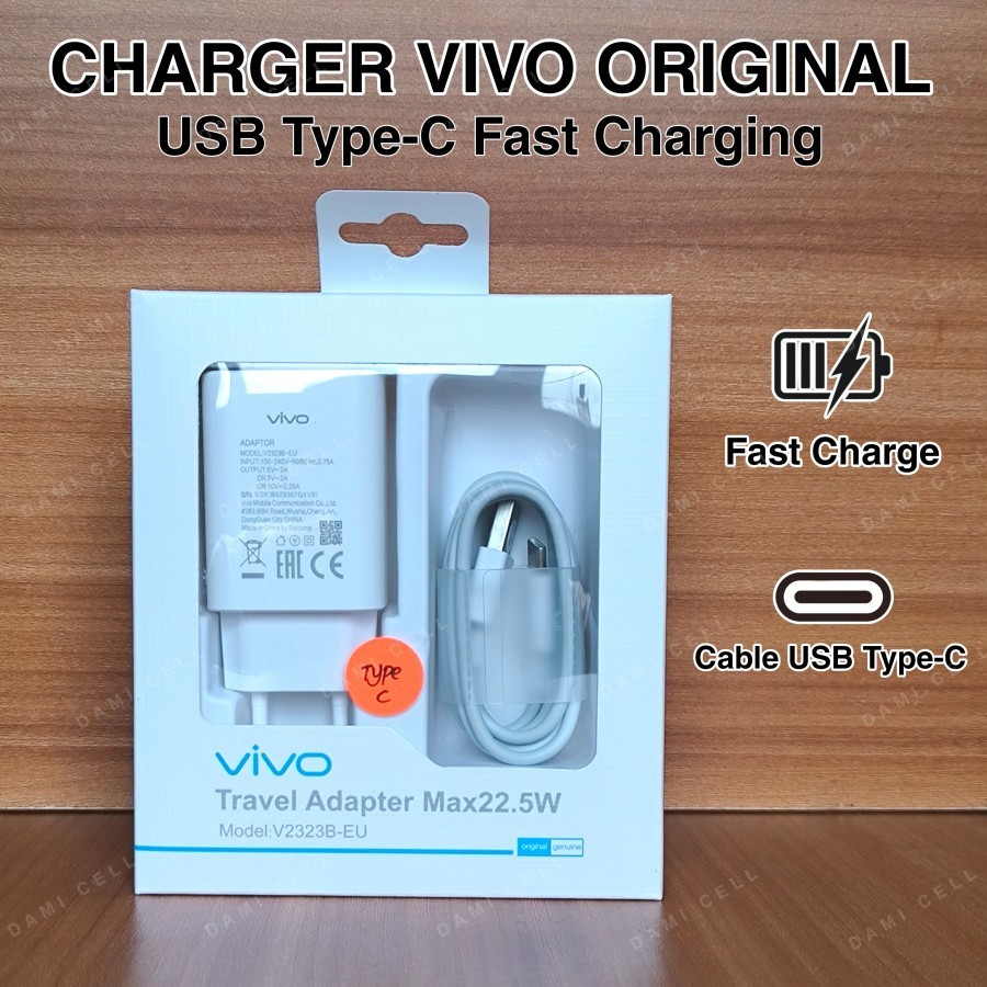 Original VIVO USB Type-C Fast Charging 22.5W Charger | Shopee Philippines