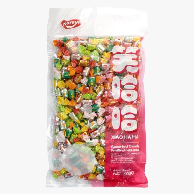 Naraya Xiao Ha Ha Candy 500g Ciao Ha ha Candy various flavors | Shopee ...