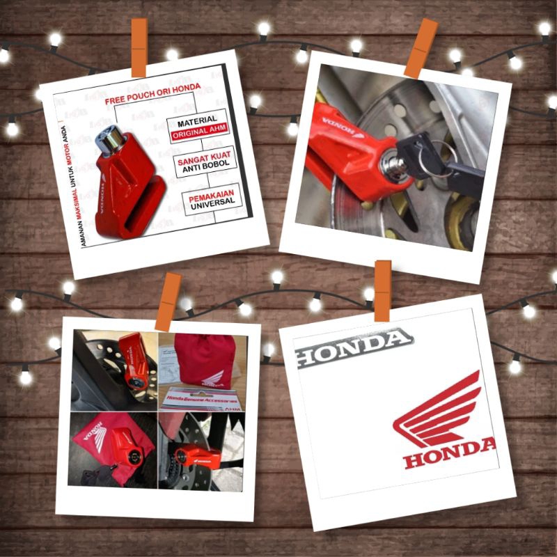 ORIGINAL AHM HONDA DISLOCK DISC LOCK | Shopee Philippines
