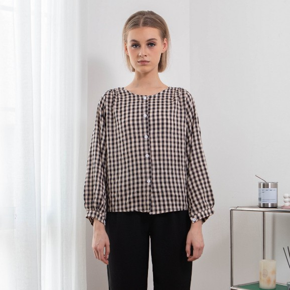 Avenue Women's Tops - Women's Clothing Blouses - Checkerboard Shirts ...