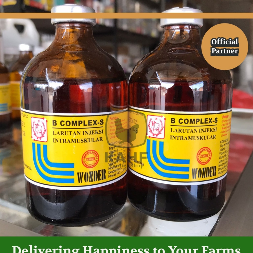 Wonder Vitamin B Complex S 100 ml Injection B Complex for Cattle Goats ...