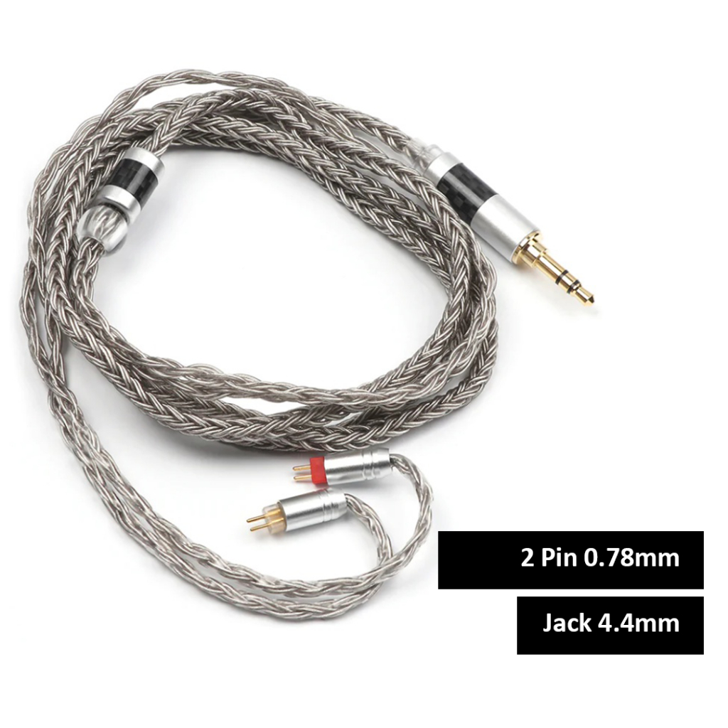 Tripowin Zonie 16 Core Upgraded Silver Plated Cable Earphone IEM Braided 0.78mm / 0.75mm / mmcx ...