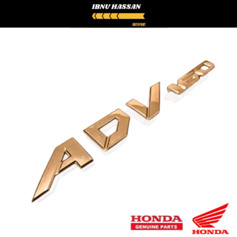 Original honda ADV 160 Rose gold 3D embossed emblem logo EZ1404K honda ...