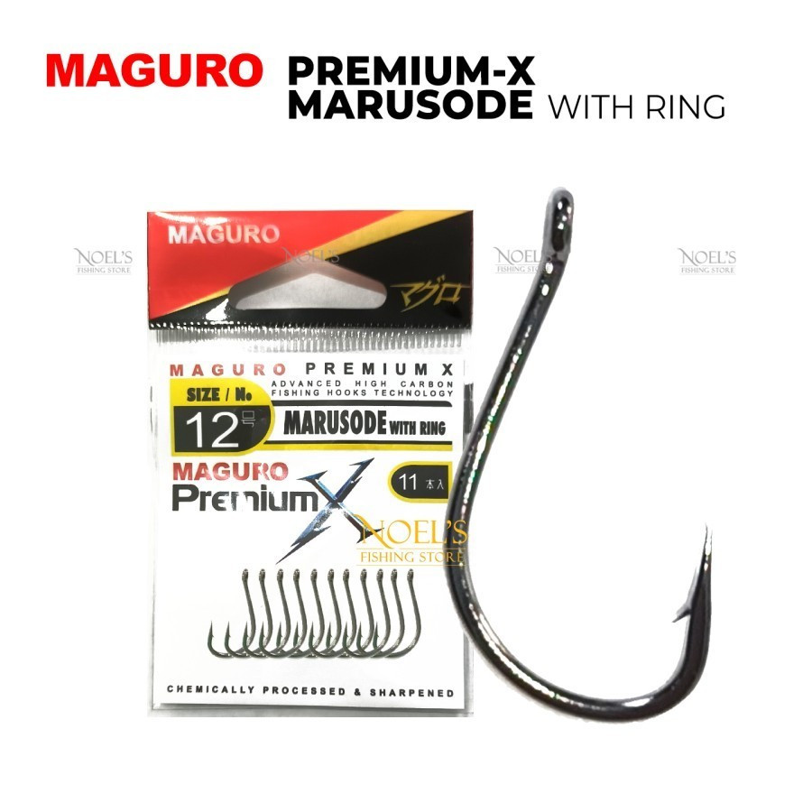 Maguro PREMIUM-X MARUSODE Fishing Hook With Ring Choose Size | Shopee ...