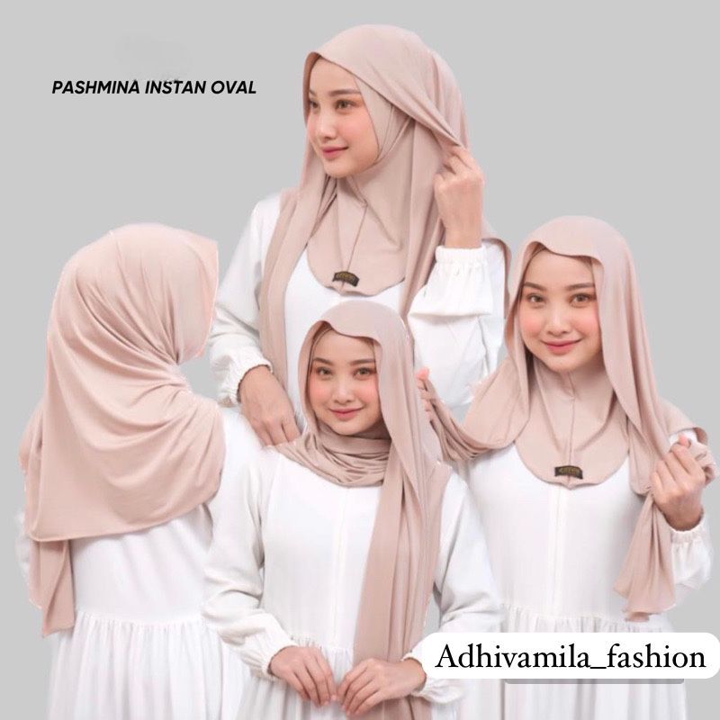 INSTANT HIJAB OVAL INNER JERSEY NECK COVER|| INSTANT PASHMINA HIJAB ...
