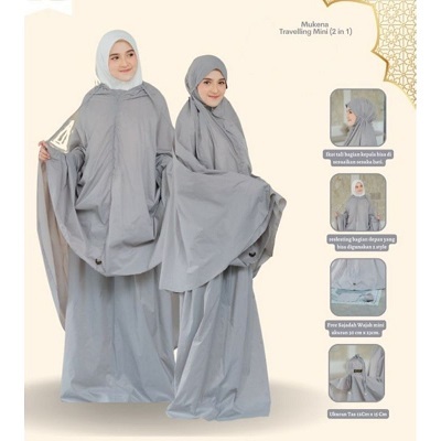 Mukena traveling mini pouch / mukenah adult / mukena adult / mukenah ...