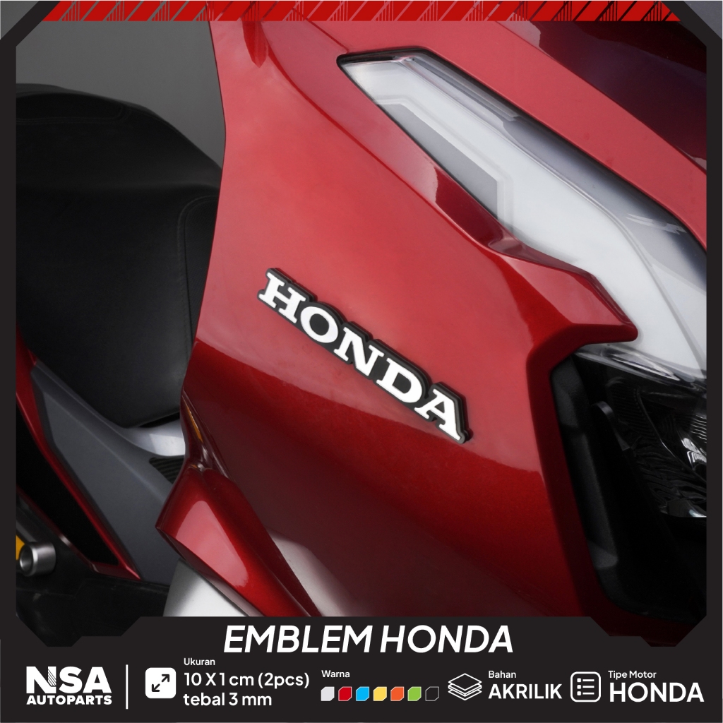 HONDA 3D EMBLEM ANTI-FADE HONDA LOGO NOT A STICKER OR STICKER embossed ...