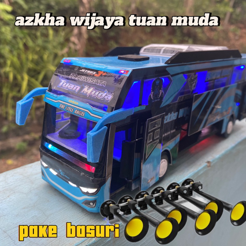 Miniature Bus Azkha Wijaya Young Sir Basuri Telolet | Shopee Philippines