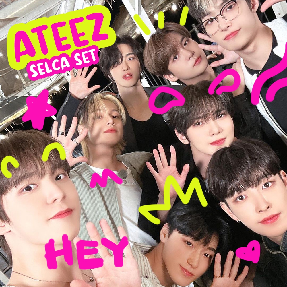 (2-Sided) Ateez - Selca Set Fanmade Photocard | Shopee Philippines