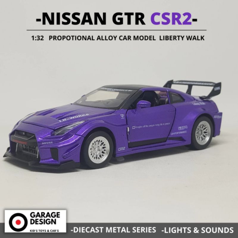 Diecast Nisan GTR CSR Car Miniature Alloy Display | Shopee Philippines